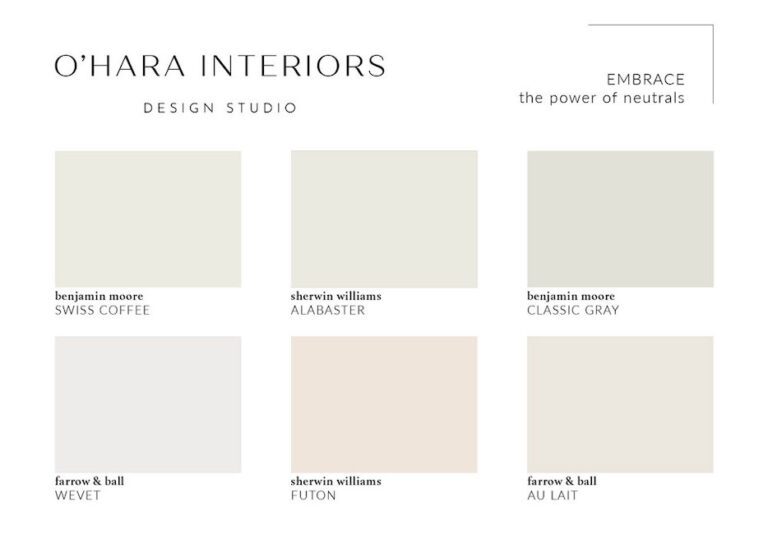 O’Hara Interiors Paint Colors Guide: Embrace the Power of Color - O ...